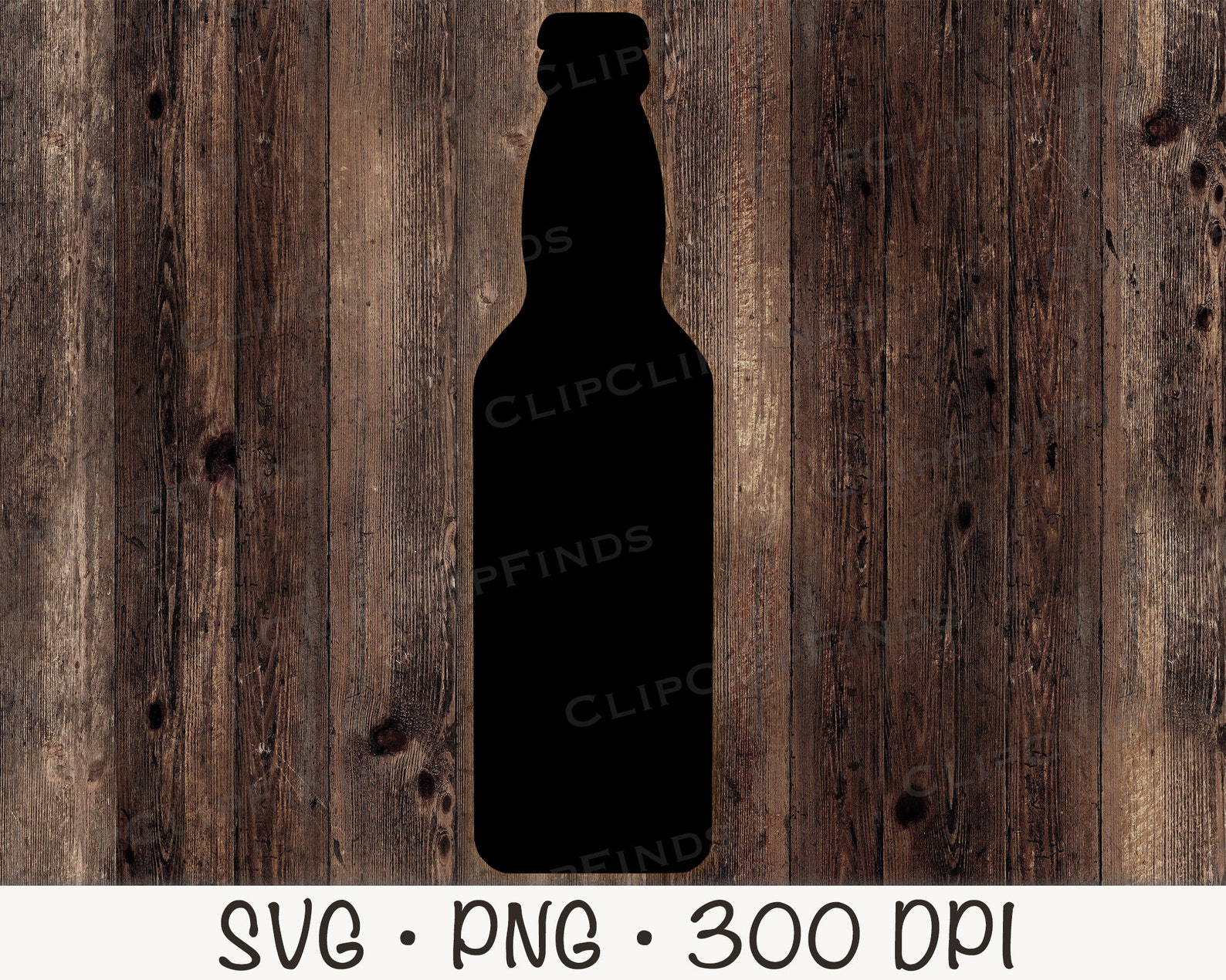 Beer Bottle SVG Vector Cut File and PNG Transparent Background Clip Art ...
