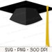 Graduation Cap SVG, Graduation Cap and Tassel, Graduation Hat ...