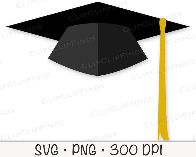 Graduation Cap SVG Graduation Cap and Tassel Graduation Hat - Etsy