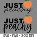 Just Peachy SVG Vector Cut File and PNG Transparent Background Clip Art ...