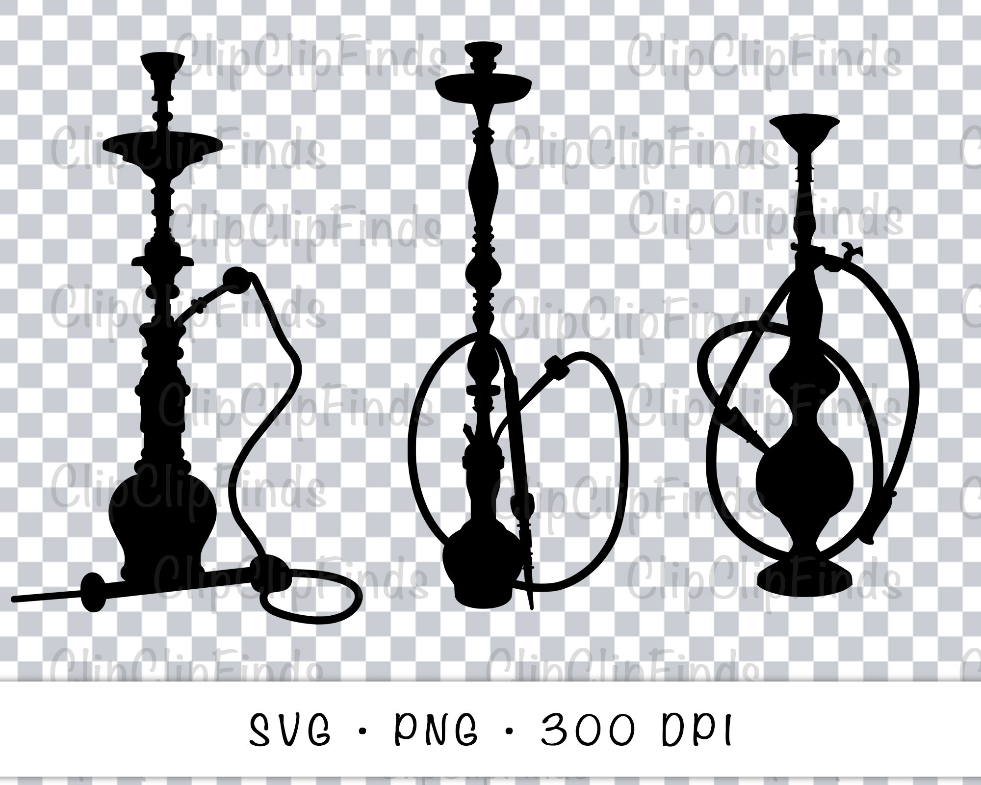 Hookah Shisha SVG PNG descarga digital instantánea - Etsy México
