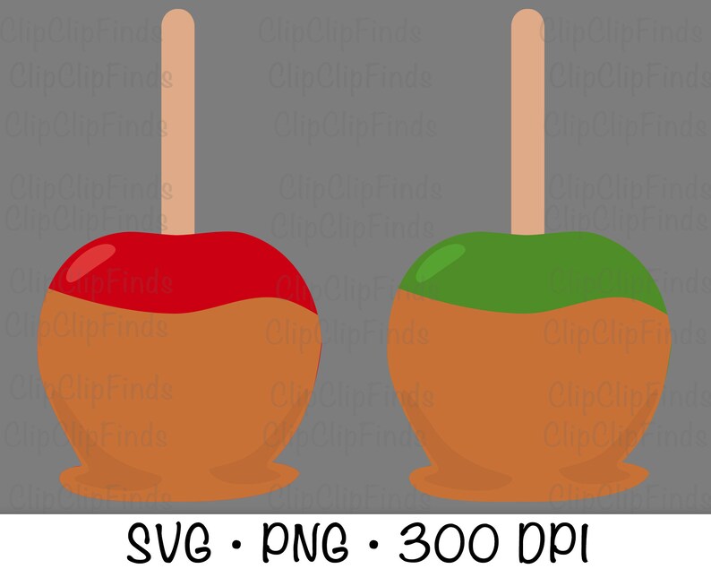 Candy Apple Caramel Apple Red Candy Apple Green Candy - Etsy