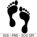 Foot Print SVG, Feet SVG, Feet Silhouette, Foot PNG, Foot Step ...