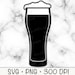 Tall Beer Glass SVG Vector Cut File and PNG Transparent Background Clip ...