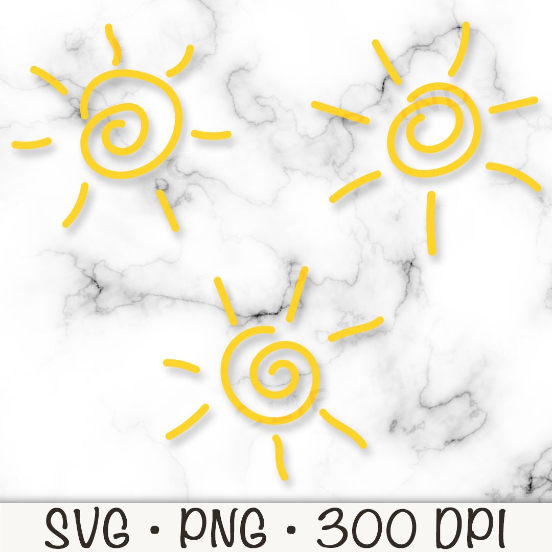 Sun SVG, Line Sun Drawing PNG, Doodle Sun, Scribble Sun, Hand-drawn Sun ...