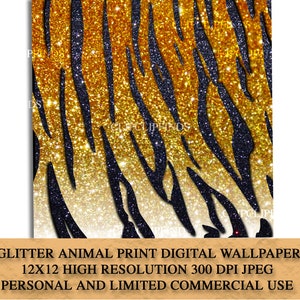 Animal Print Glitter Digital Wallpaper for Personal and - Etsy