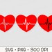 Heart Beat SVG Vector File Heartbeat PNG Transparent - Etsy