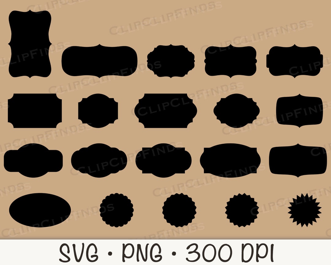 Vintage Frames SVG: Ornate Banners, Classic Decor, Tag, (digital ...