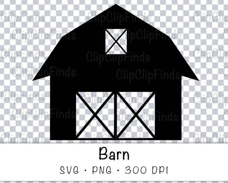 Barn Farmhouse SVG Vector Cut and PNG Transparent Background - Etsy