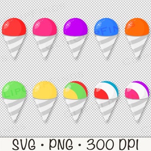 Snow Cones Bundle, Snow Cones SVG, Snow Cones PNG, Snow Cones Clipart ...