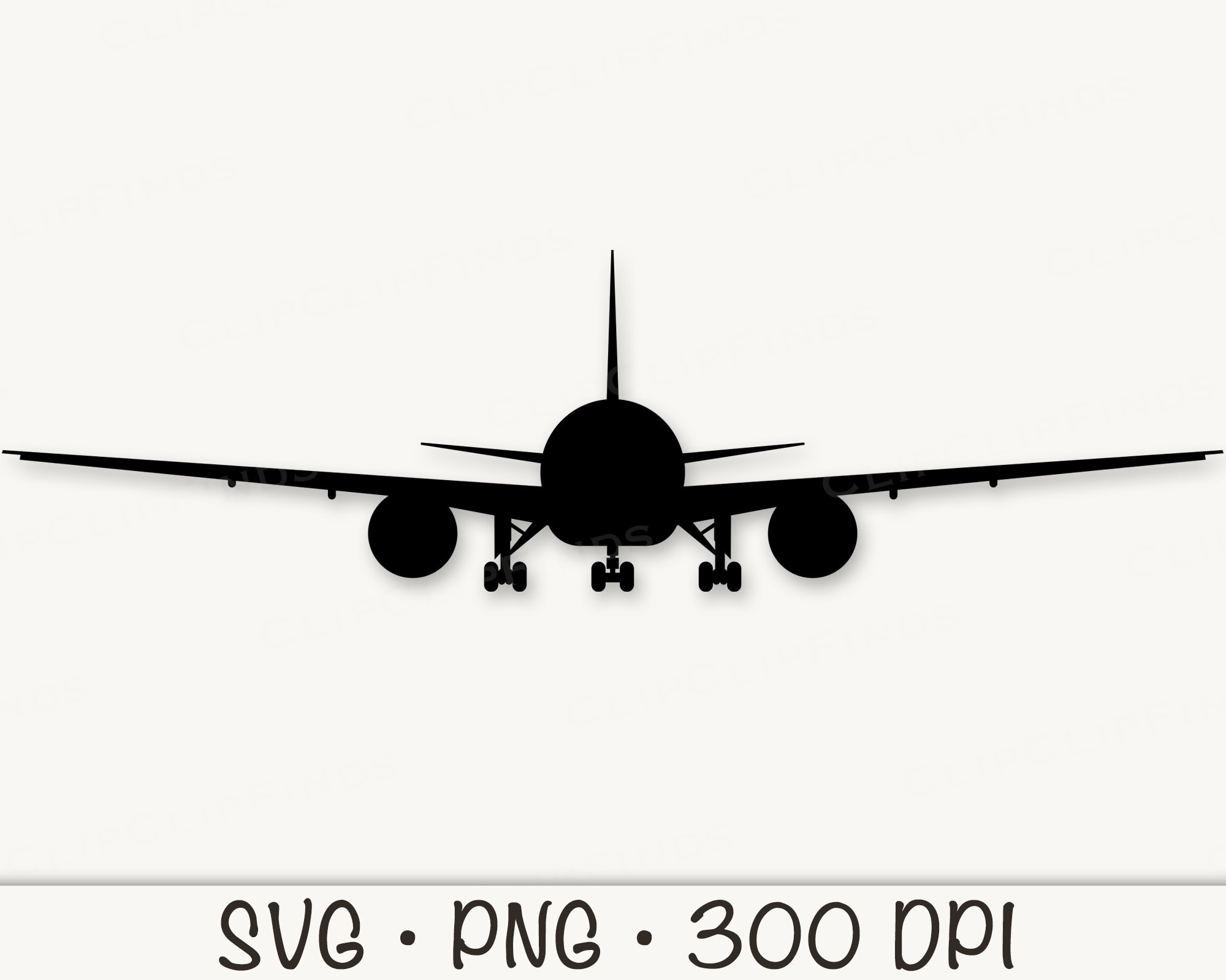 Airplane SVG: Vector Cut File, PNG Clipart (digital Download) - Etsy ...