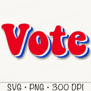 Vote SVG, Retro Vote, Election, Your Vote Matters, Groovy Font, Hippie ...