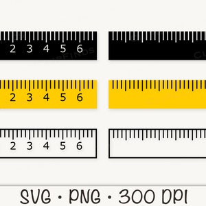 Ruler SVG Clipart: School Teacher Supply (digital Download) - Etsy
