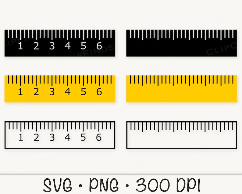 Ruler SVG Clipart: School Teacher Supply (digital Download) - Etsy