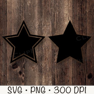 Star SVG, Star Outline, Star Silhouette, Star PNG, Star Vector File ...