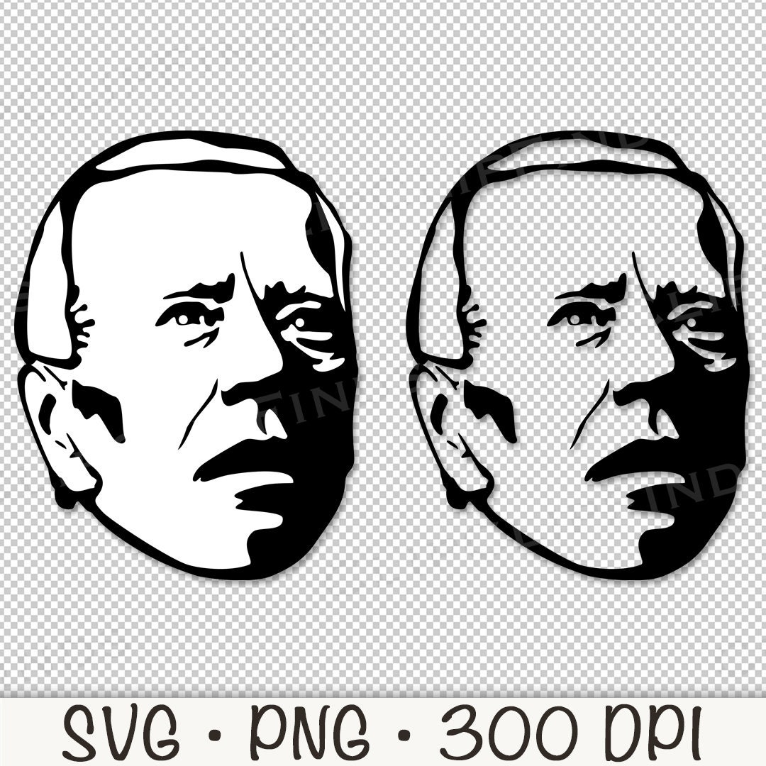 Joe Biden SVG, Biden PNG, Funny Biden, Confused Biden Face, Biden Head ...