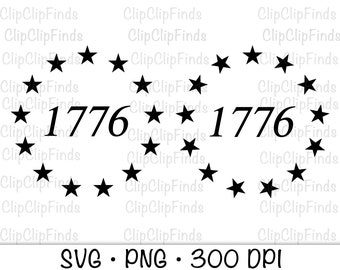 Distressed 1776 Flag, 2nd Amendment Star Circle Logo SVG, PNG, EPS, Jpg ...