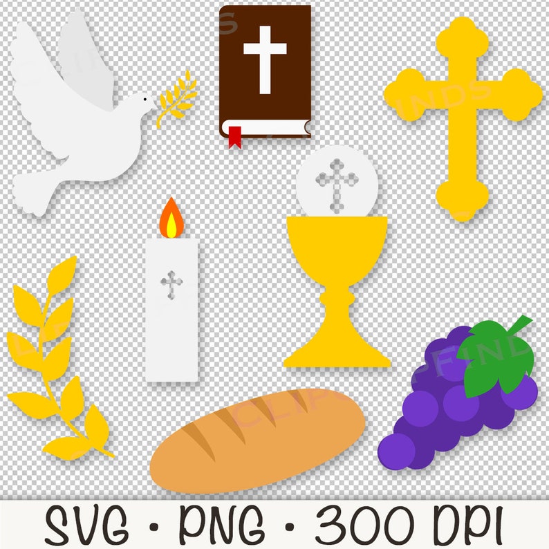 Paquete de Primera Comunión, SVG PNG, descarga digital instantánea ...
