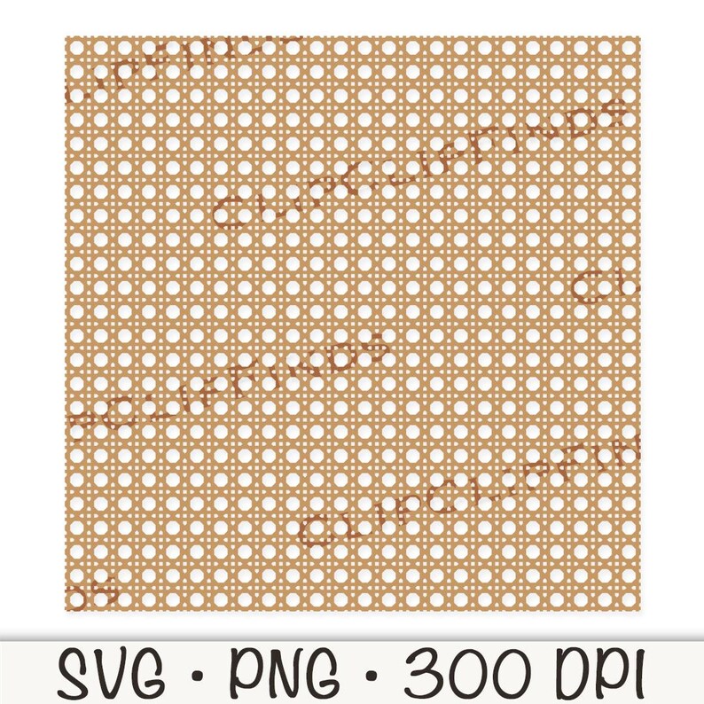 Rattan Cane Weave Pattern, SVG, PNG, Overlay, Wicker, Seamless, Boho ...