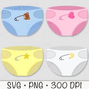 Diapers SVG, Diapers PNG Clipart, Blue Diaper, Pink Diaper, Yellow ...