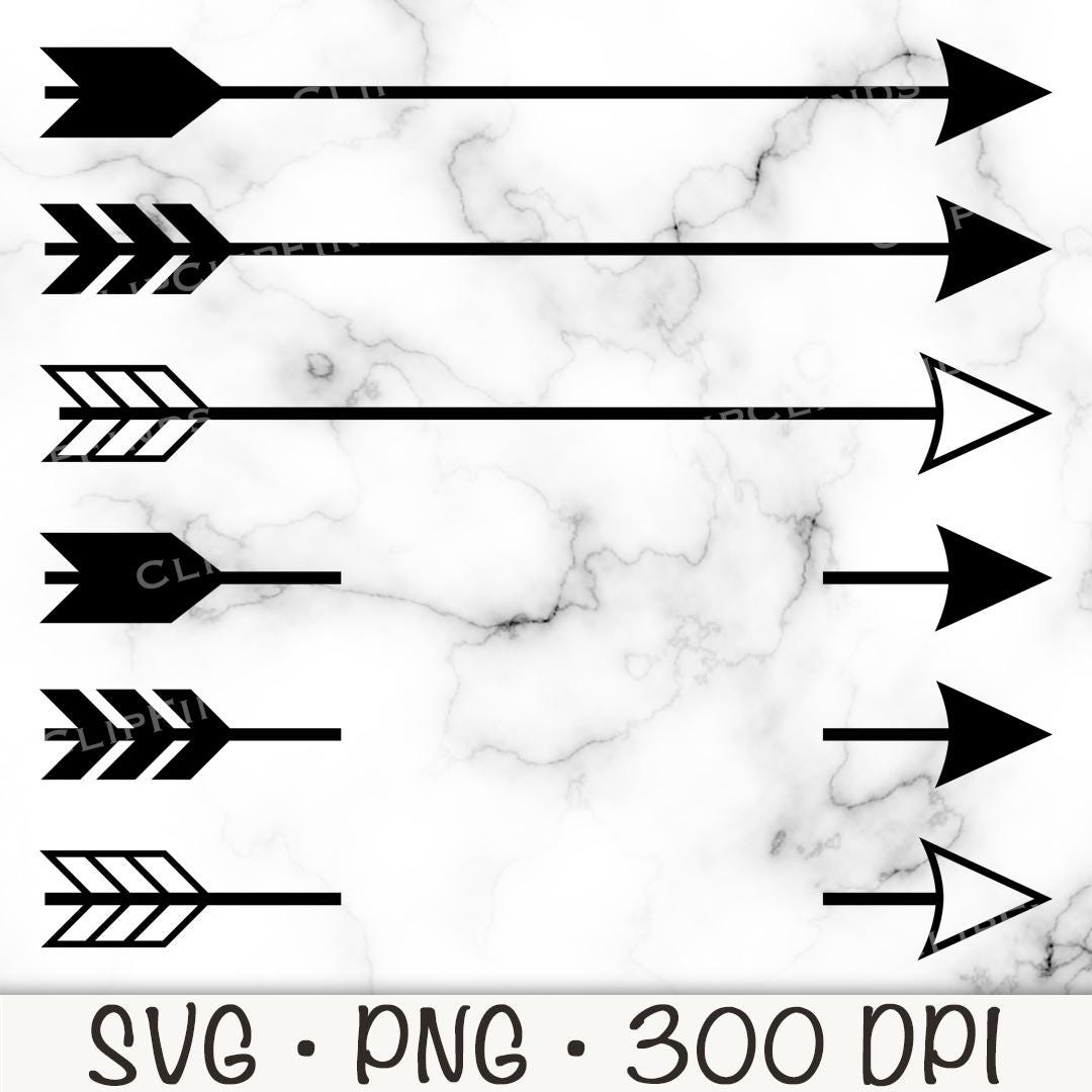 Arrows SVG, Arrows PNG, Arrows Clipart Bundle, Arrow Split Monogram ...