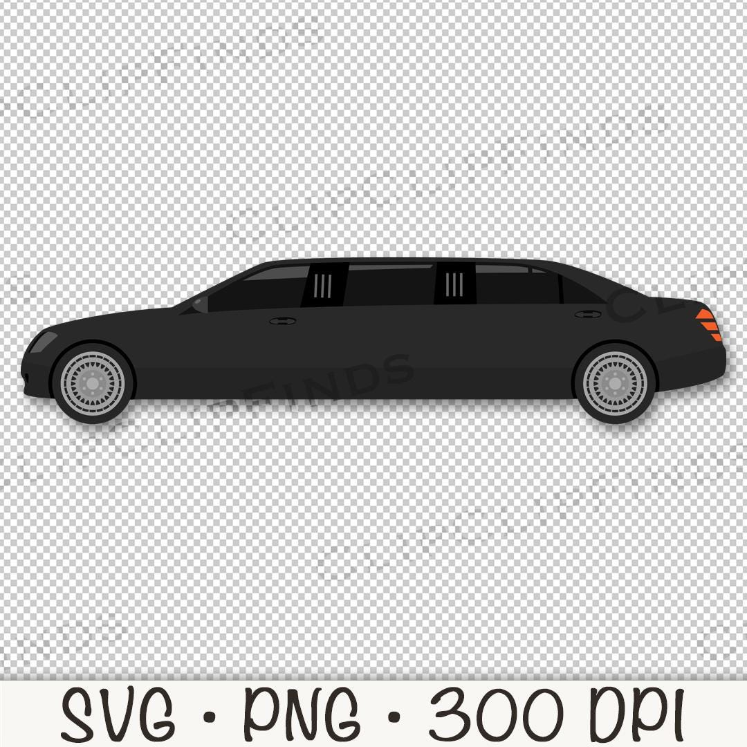 Limousine Clipart, Black Limo, Limousine PNG, Limousine SVG, Black ...