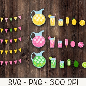 Lemonade, SVG, PNG, Clip Art, Instant Digital Download - Etsy