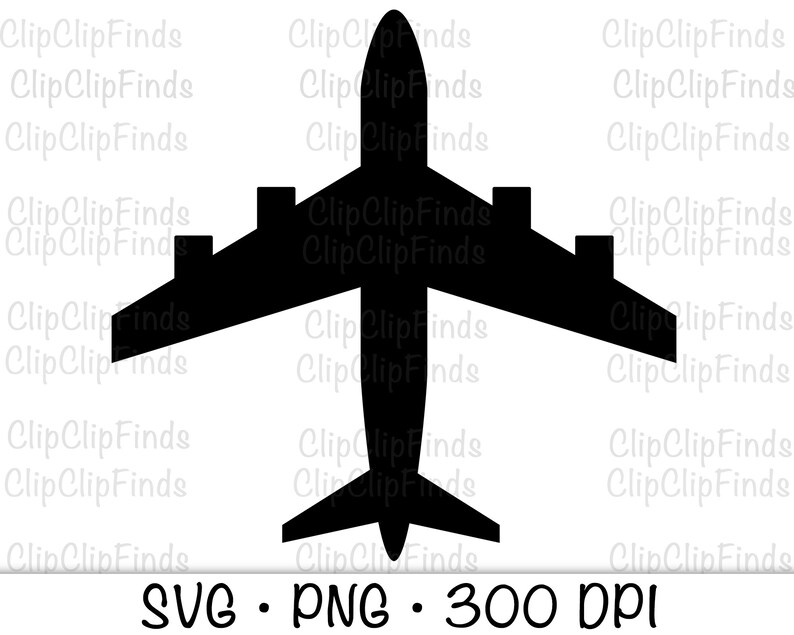 Airplane Airplane SVG Airplane PNG Plane Clip Art Instant | Etsy