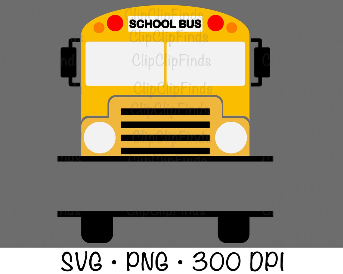 School Bus Split Monogram Bus Driver Teacher Appreciation - Etsy