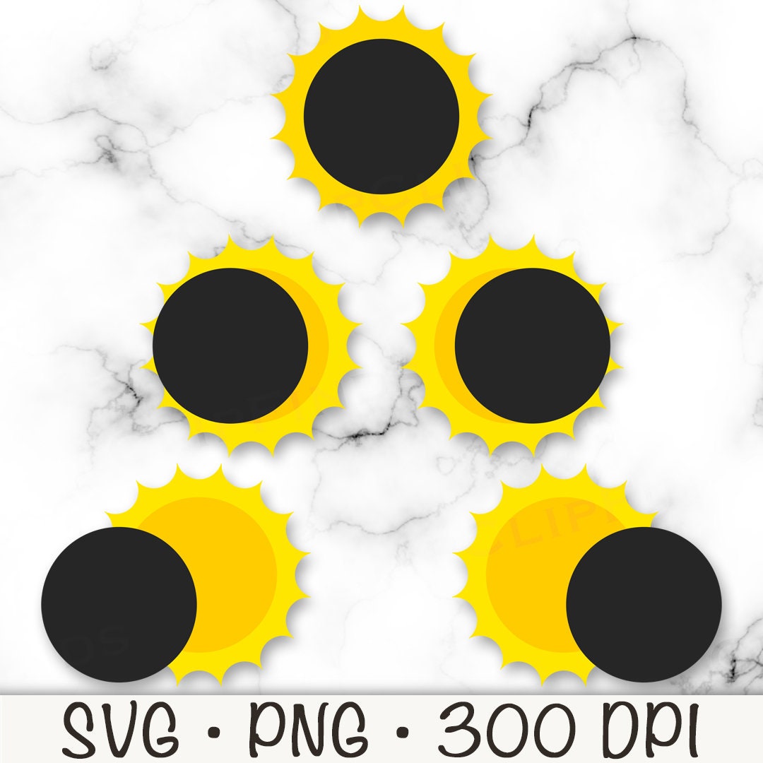 Eclipse Clipart, Eclipse SVG, Eclipse PNG, Solar Eclipse, Sun, Moon ...