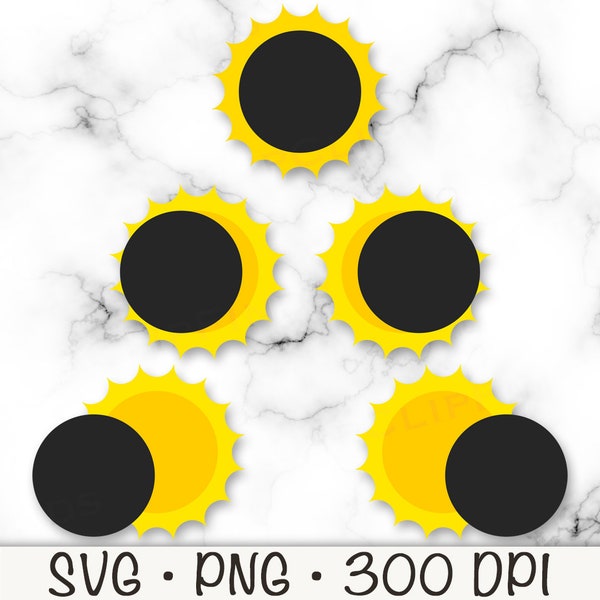 Solar Eclipse Svg - Etsy
