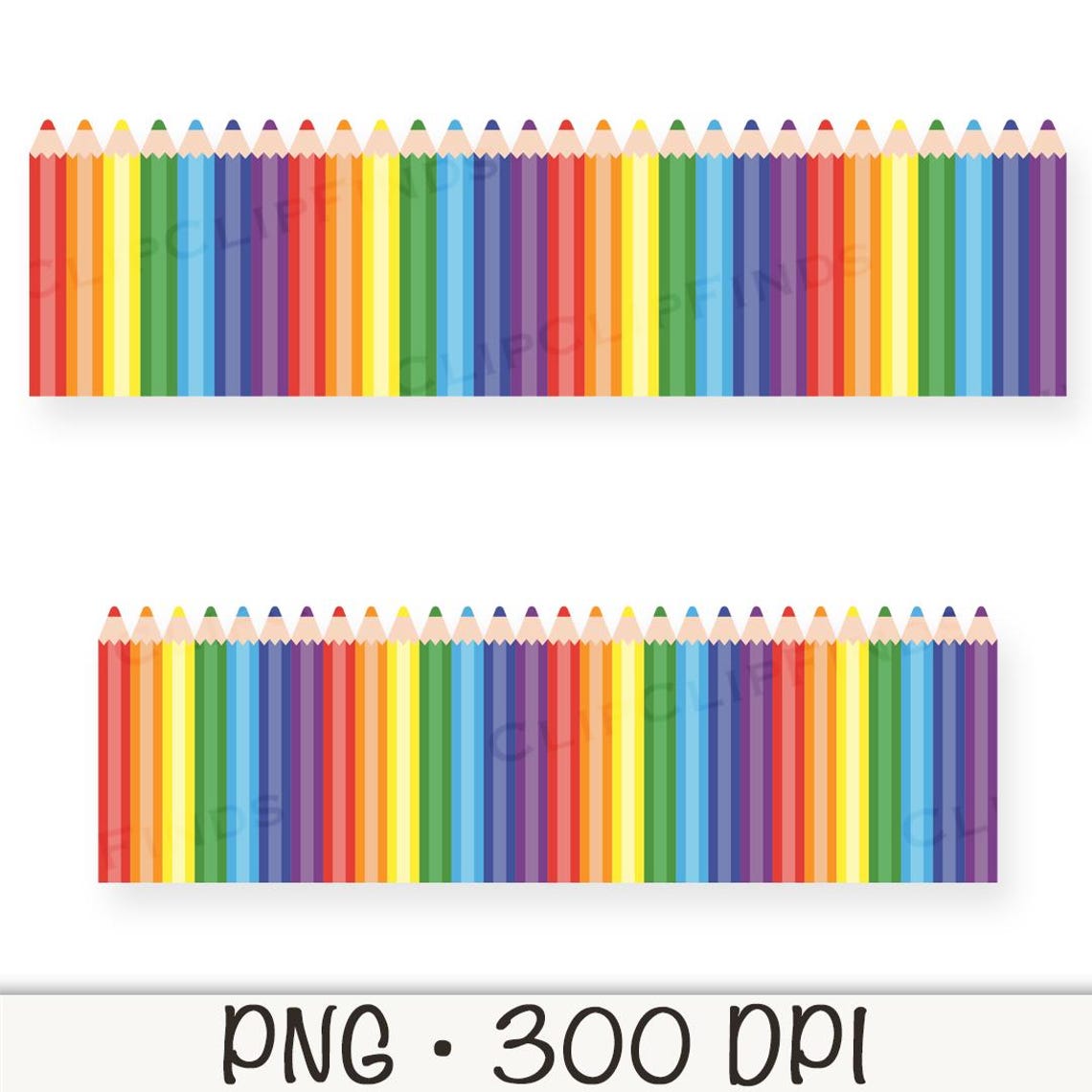 Coloring Pencil Page Border PNG, Rainbow Colored Pencil Frame, School ...