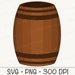 Barrel SVG, Barrel PNG, Barrel Clipart, Instant Digital Download - Etsy