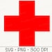 Red Cross SVG Vector Cut File and PNG Transparent Background ...