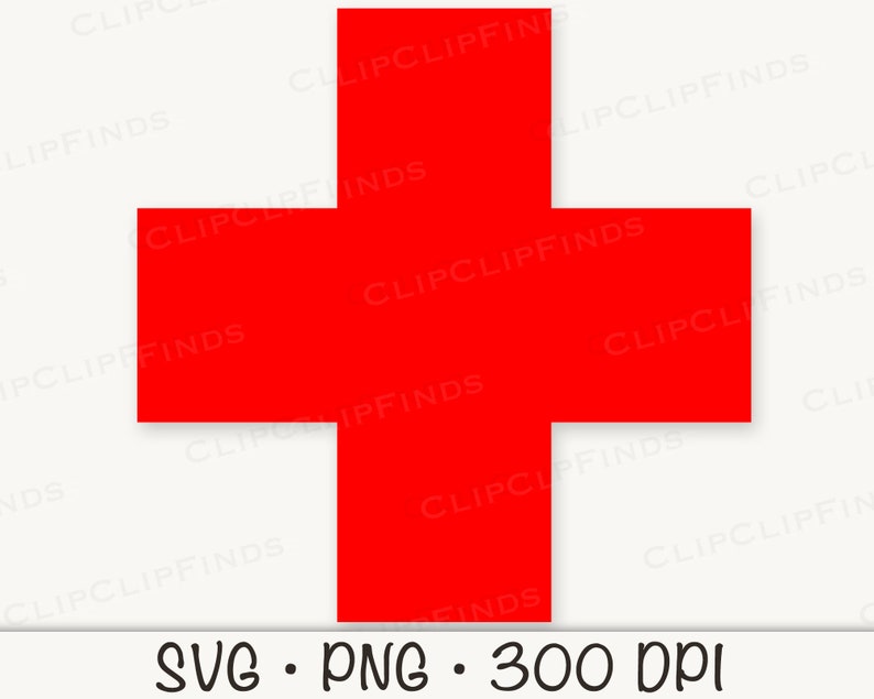 Red Cross SVG Vector Cut File and PNG Transparent Background - Etsy ...