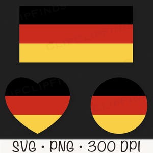 German Flag SVG, Germany Flag Heart PNG, German Flag Circle ...