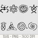 Taino Icon Symbols SVG, Puerto Rico, Taino Silhouette, Coqui, Boricua ...