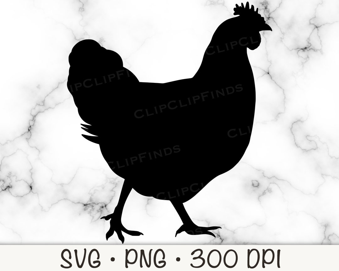 Chicken SVG, Hen, Vector Cut File and PNG Transparent Background ...