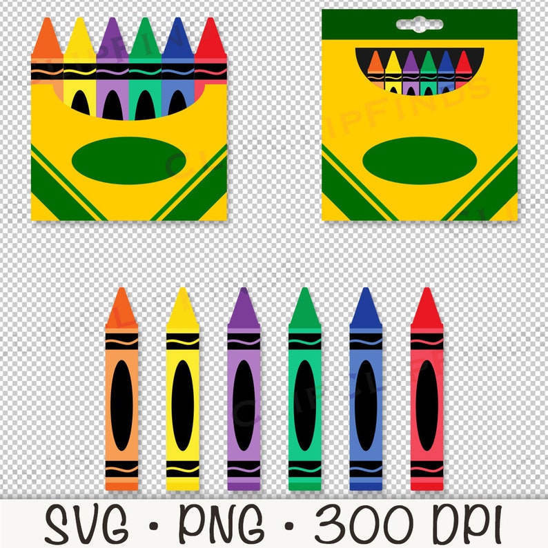 Box of Crayon SVG, Crayon SVG, Crayon PNG, Crayon Clipart, School ...