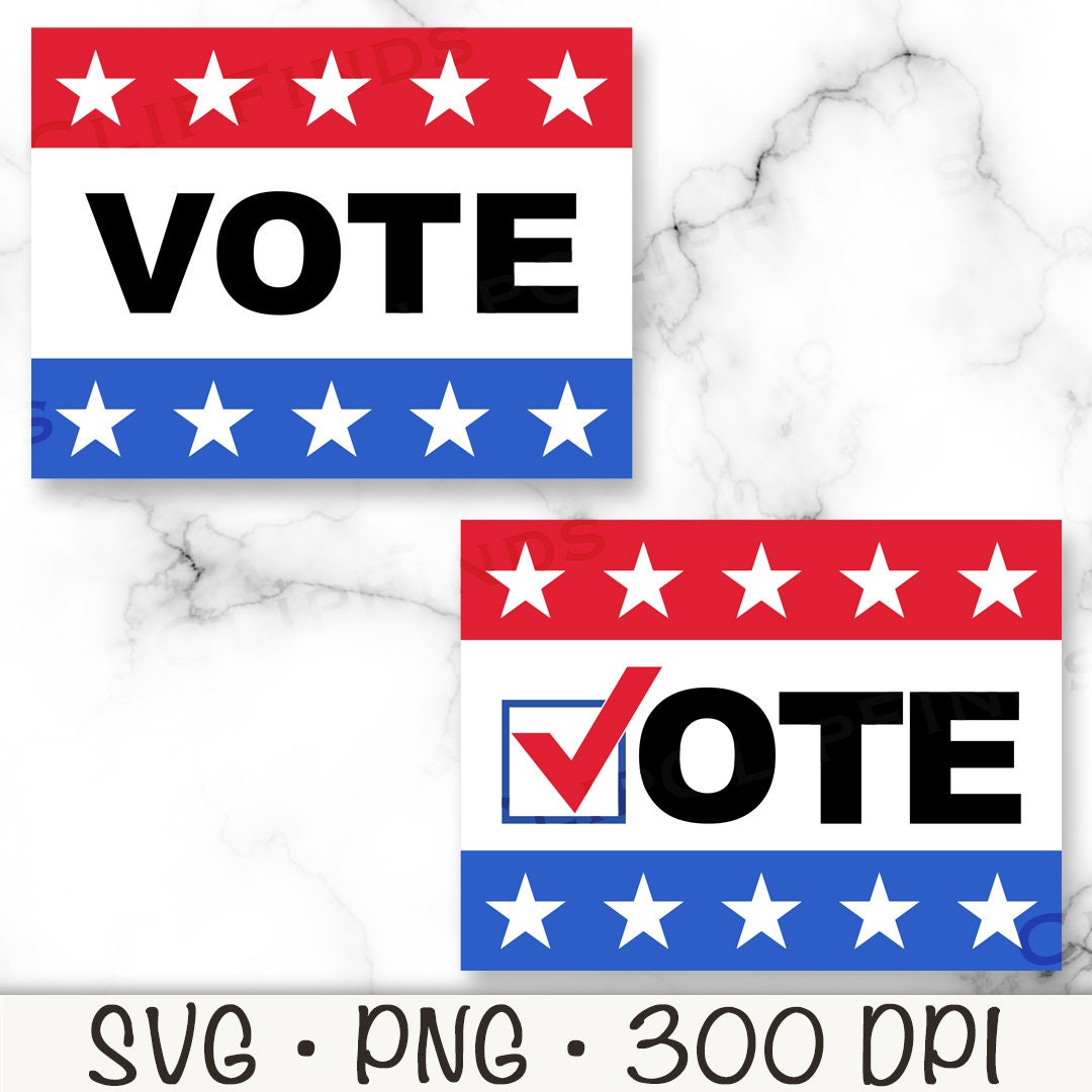 Vote SVG, Vote Circle PNG, Check Mark on Box, Political, Election ...
