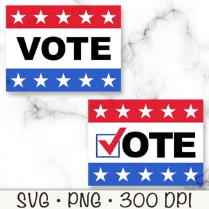 Vote SVG, Vote Circle PNG, Check Mark on Box, Political, Election ...