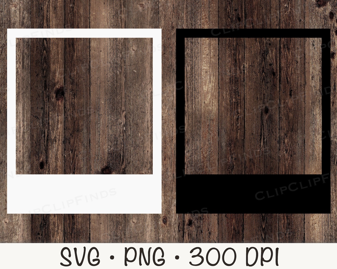Retro Picture Frames, SVG PNG, Black and White Picture Frames, Instant ...