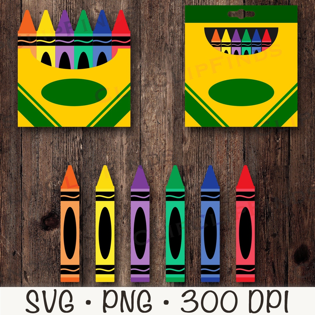Box of Crayon SVG, Crayon SVG, Crayon PNG, Crayon Clipart, School ...