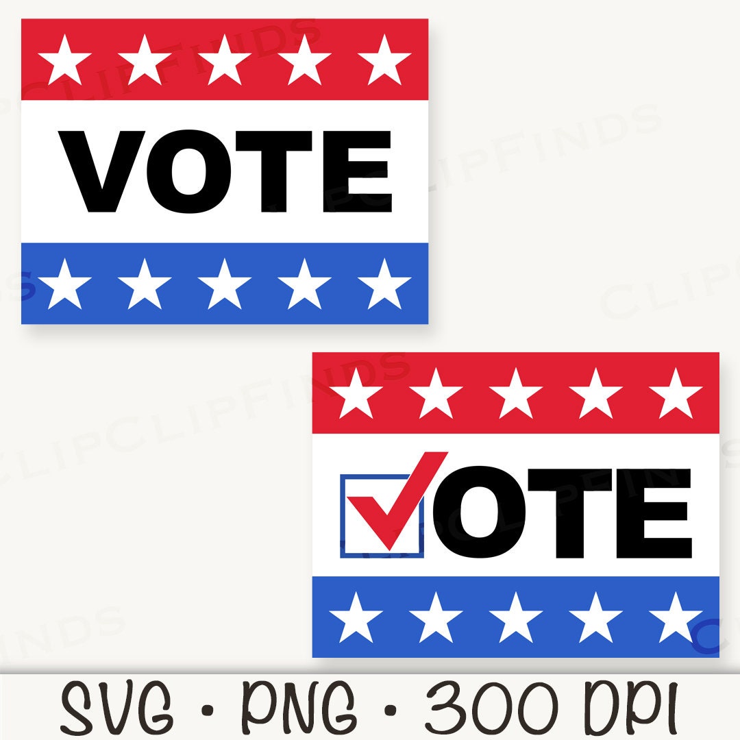 Vote SVG, Vote Circle PNG, Check Mark on Box, Political, Election ...