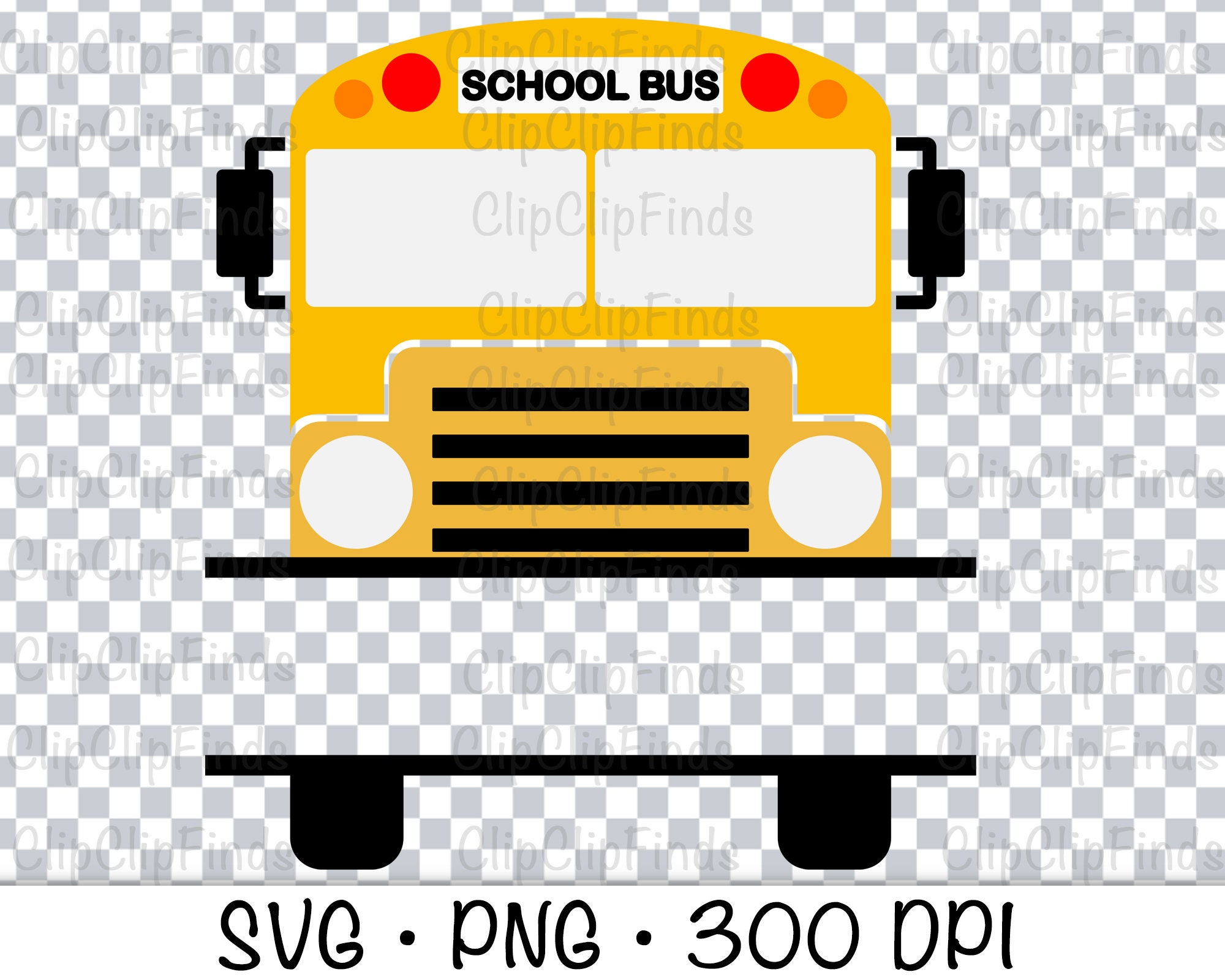 School Bus Split Monogram Bus Driver Teacher Appreciation - Etsy