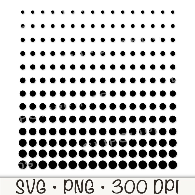 Halftone Dots SVG, Gradient Dots PNG, Ombre Dots Pattern, Comic Dots ...