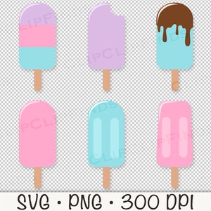 Popsicle Bundle, Popsicle SVG, Popsicle PNG, Popsicle Clipart, Cute ...