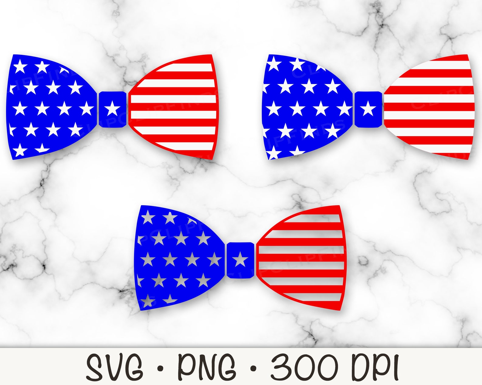 American Flag Bowtie Patriotic July 4th Bowtie SVG PNG - Etsy