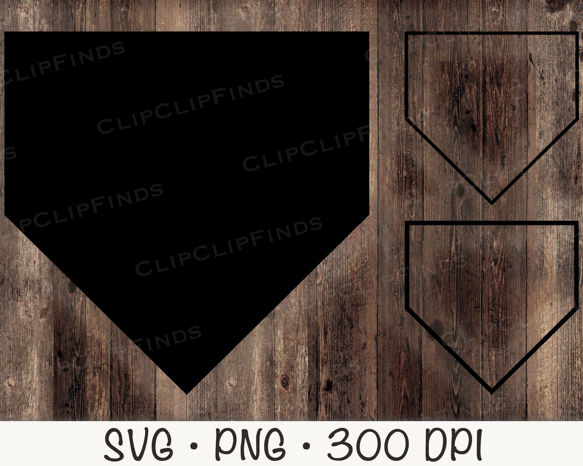 Baseball Home Plate SVG Home Plate Outline Vector Cut File - Etsy New ...