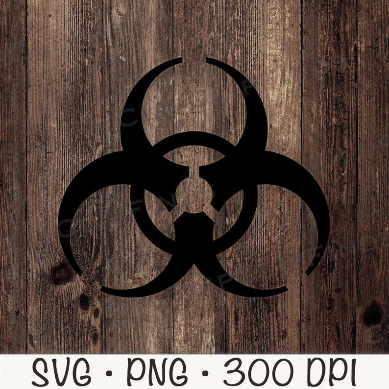 Biohazard Sign SVG, Biohazard Icon PNG, Vector, Cricut, Silhouette ...